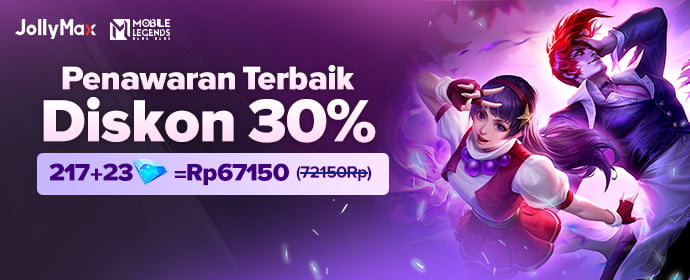 Top Up Diamond Murah MLBB | JollyMax Indonesia MLBB Top Up