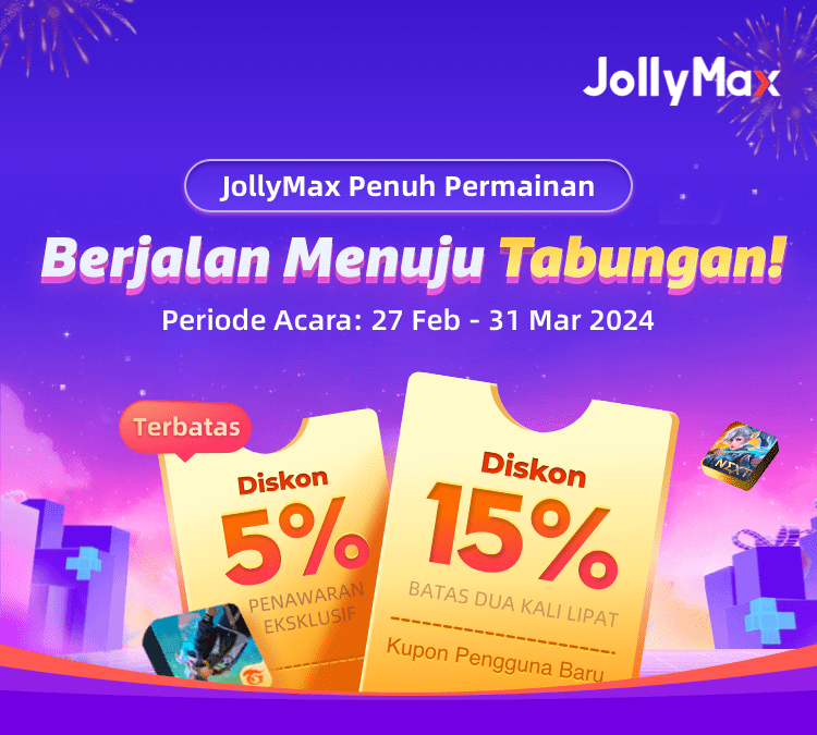 JollyMax mengirimi Anda Diskon Akhir Tahun yang eksklusif